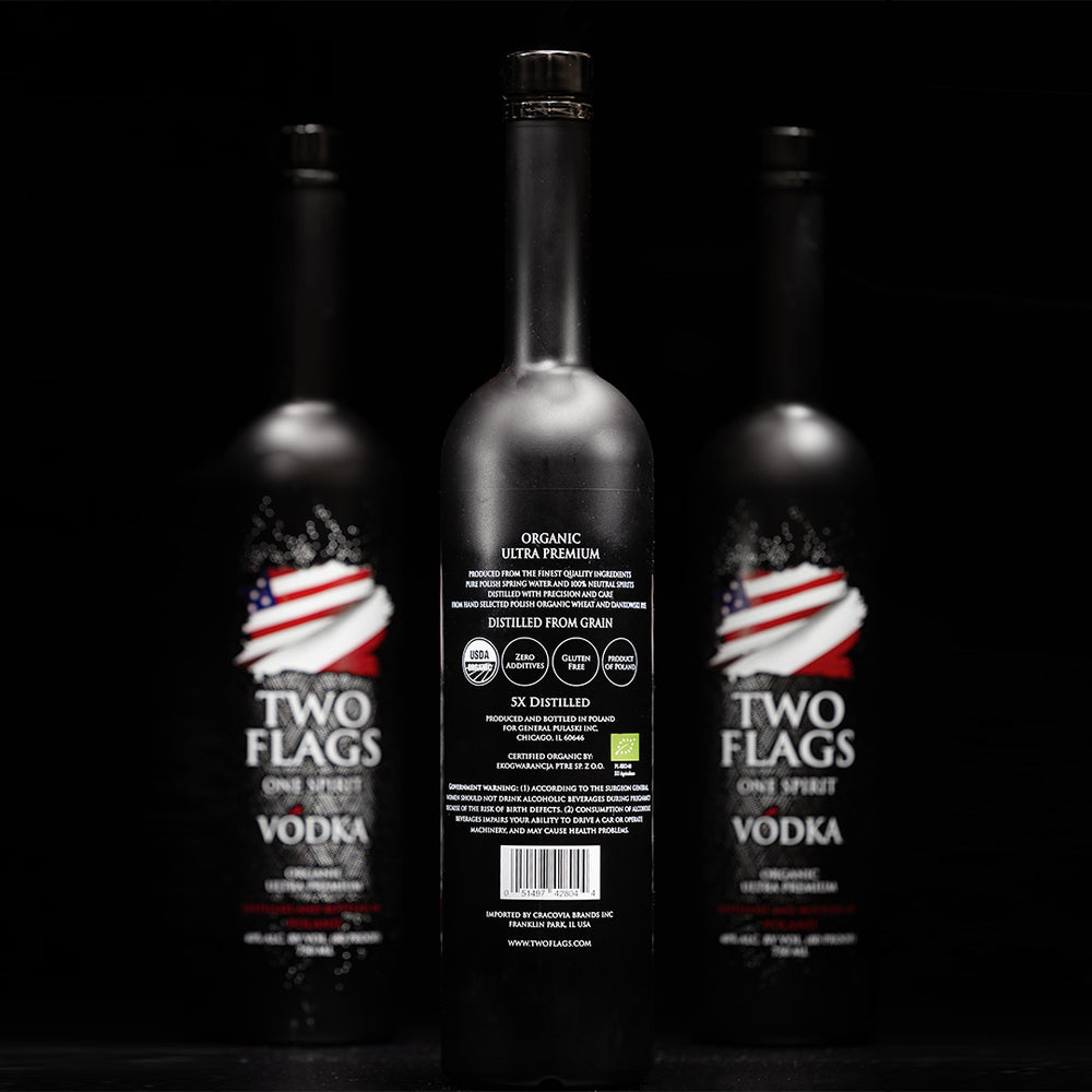 Two Flags. One Spirit. Crafted organic vodka with polish roots.