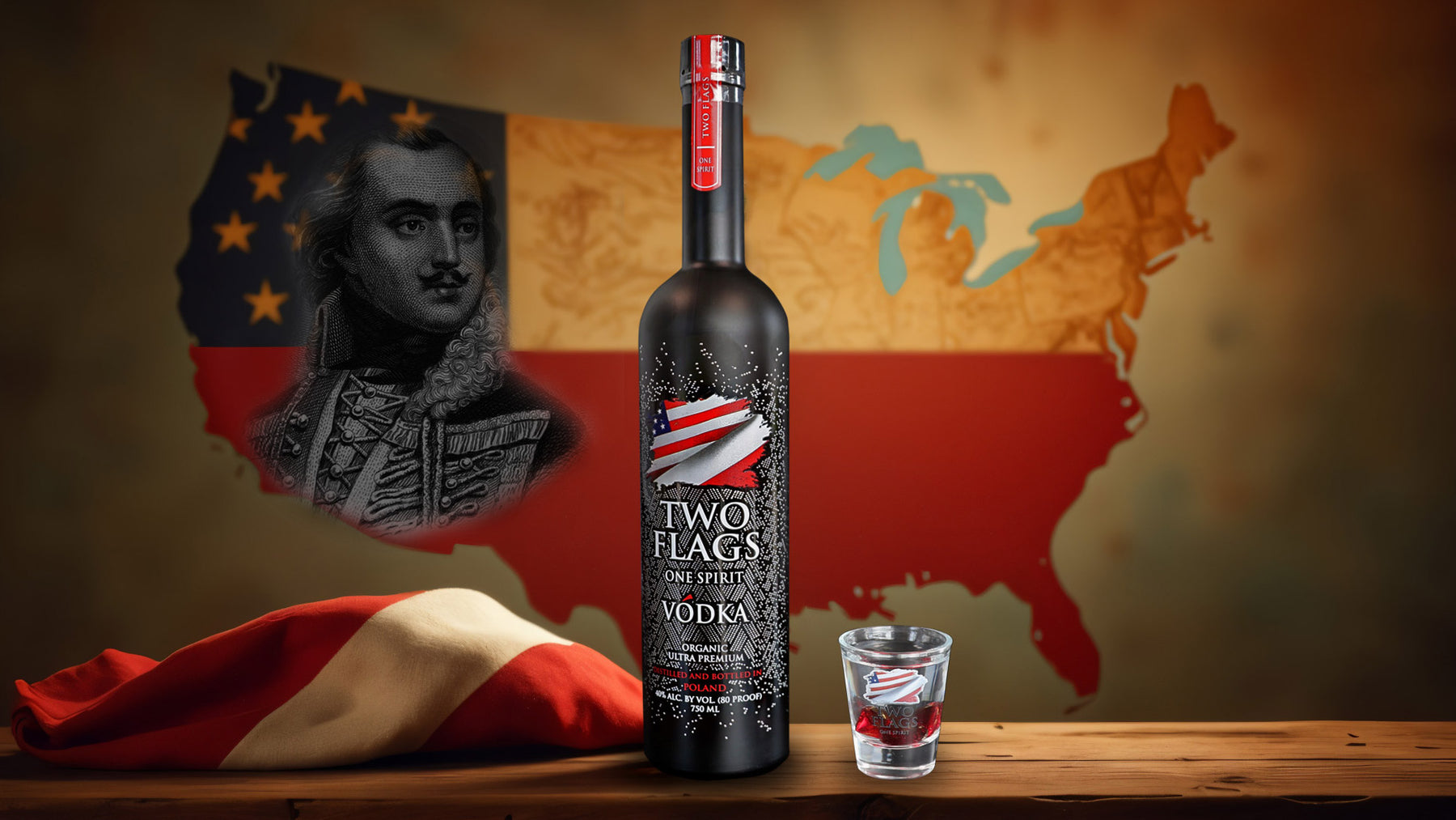 Two Flags One Spirit - Crafted Organic Polish Vodka