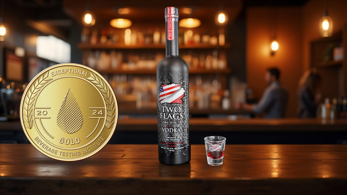 Two Flags. One Spirit. Crafted organic vodka with polish roots.